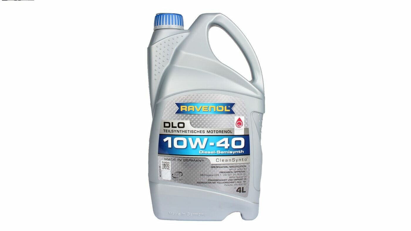 Масло моторное RAVENOL DLO 10W40 4л
