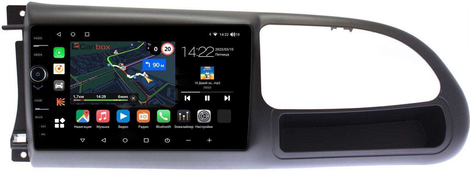 Штатная магнитола Ford Transit 1995-2005 Canbox M-Line 7840-9283 Android 10 (4G-SIM, 2/32, DSP, QLed)