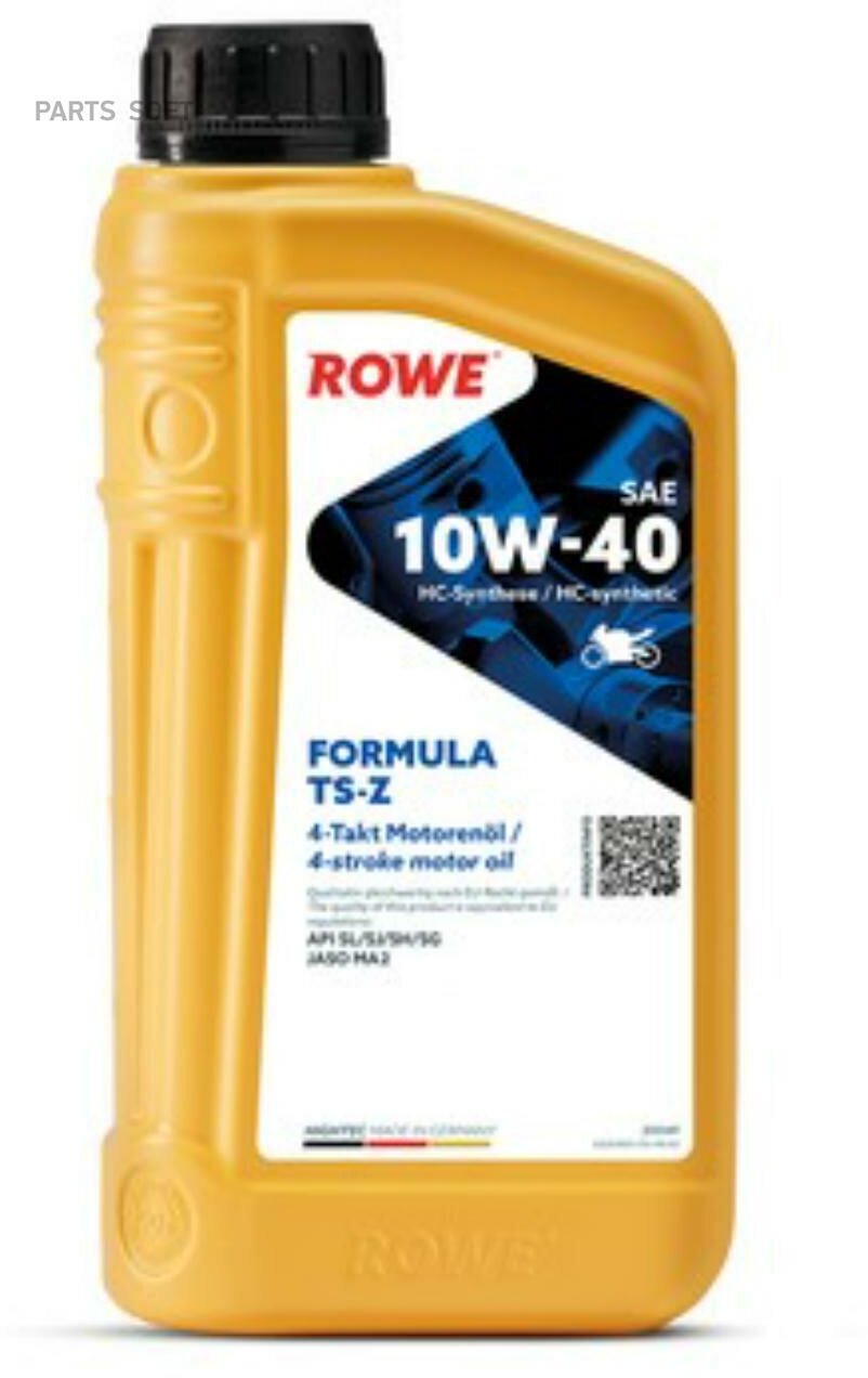 ROWE 20049-0010-99 Моторное масло для 2-T/4-T двигателей HIGHTEC FORMULA SAE 10W-40 TS-Z 1 л