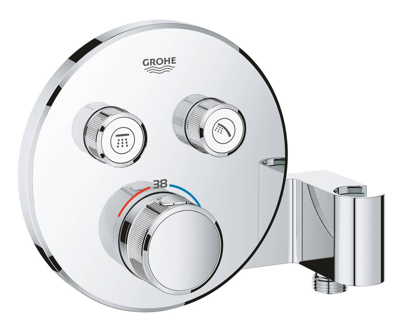 Термостатический смеситель для душа GROHE Grohtherm SmartControl 29120000 на 2 выхода, внешняя часть, хром
