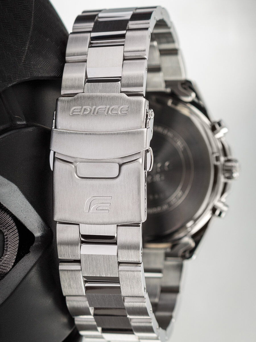 CASIO Edifice, серебряный, синий — фото 1