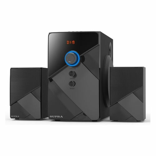 Музыкальный центр Supra SMB-290, 60Вт, Bluetooth, FM, USB, SD, черный,