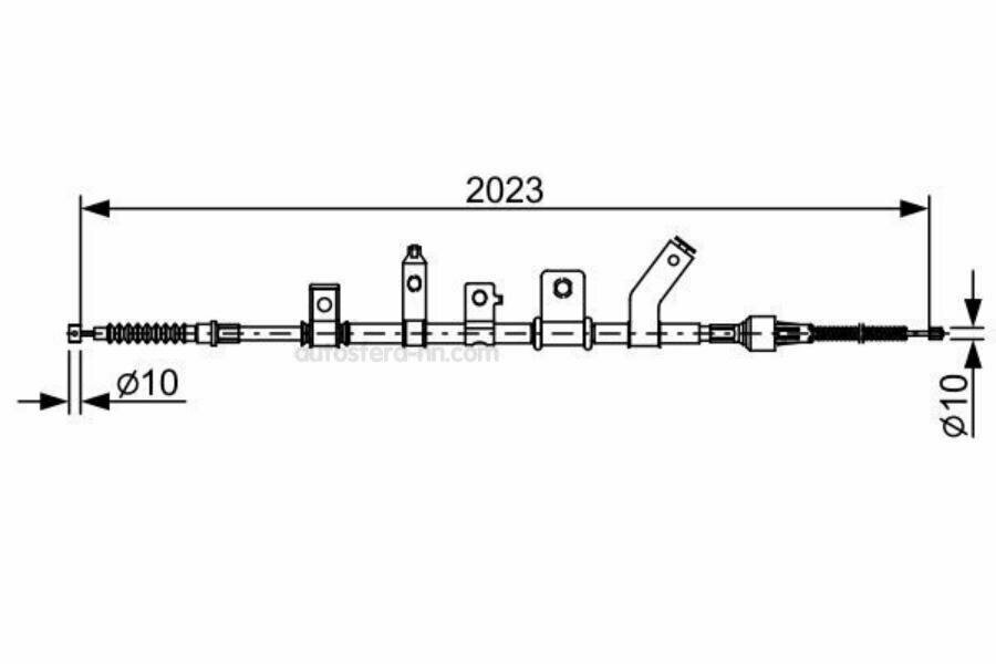 BOSCH 1987482515 Трос ручного тормоза L