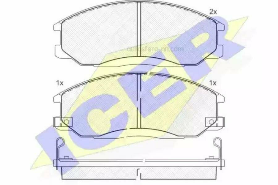 Тормозные колодки Icer арт. 181372