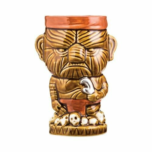 Стакан для коктейлей "Тики", керамика,450мл, коричнев.