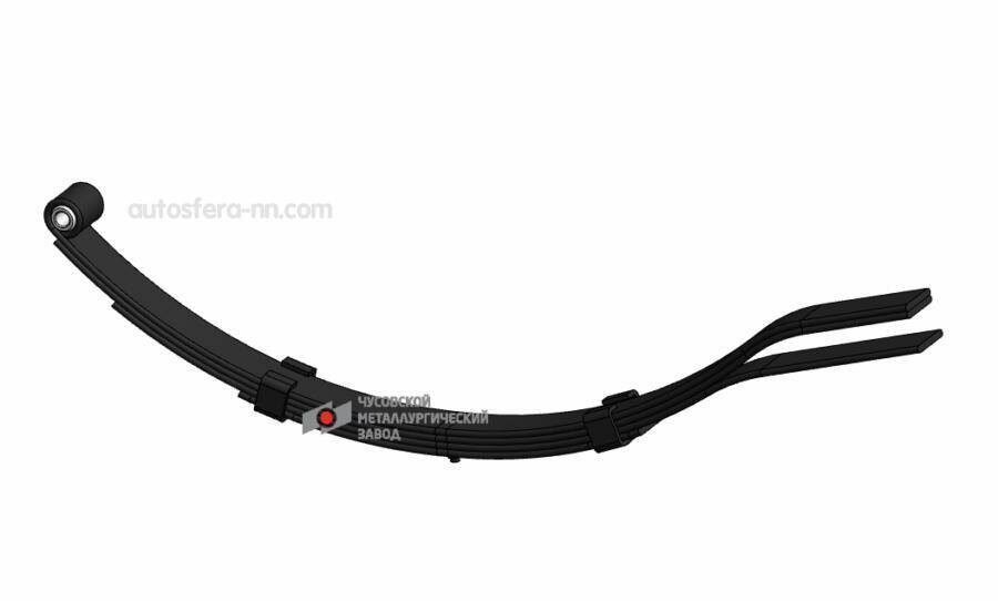 SPRINGER 450604AL291201210 Рессора задняя ALKO (4 л.) с шарнирами (прицеп) (ЧМЗ АО, г. Чусовой)