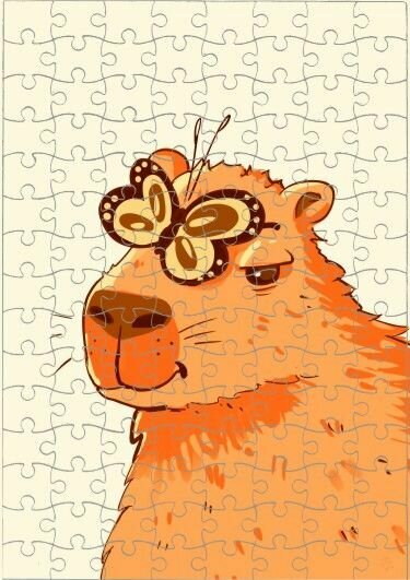 Пазл MIGOM А4 Капибара, Capybara - 0002