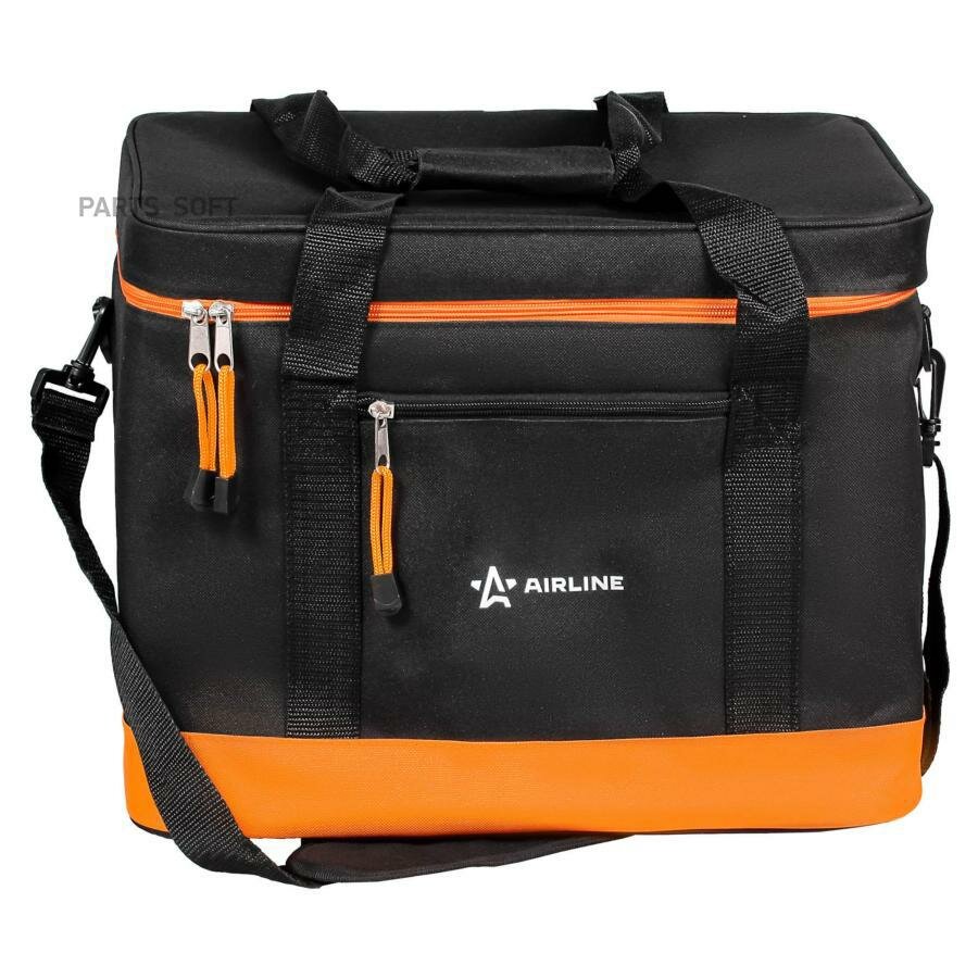 AIRLINE AO-CB-05 Сумка-холодильник (термосумка) 40 л 32*41*31 см цвет черный/оранжевый (AO-CB-05)