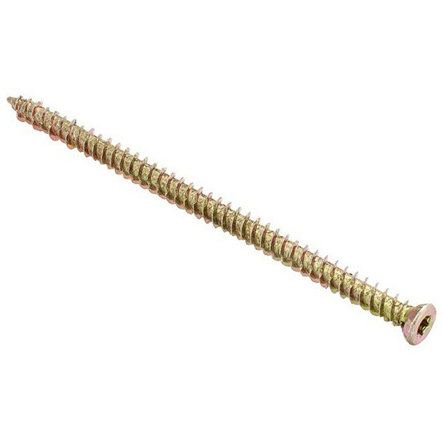 Саморез по бетону 7,5x112 мм потайная головка желтый цинк 20 шт крепежный элемент