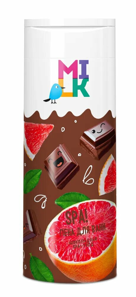 Пена для ванны MILK SPA-Уход шоколадная, 400 мл.