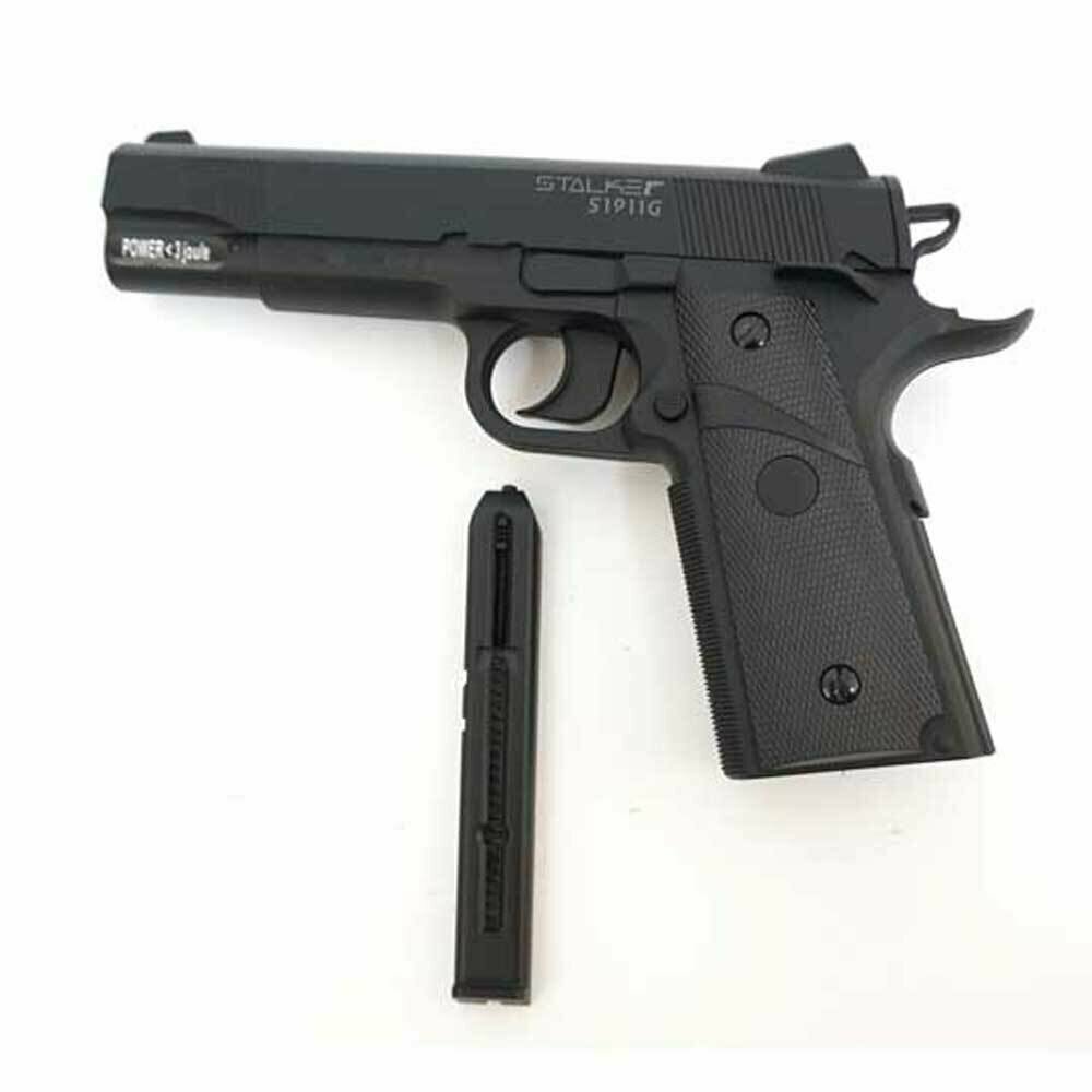 Пистолет пневматический Stalker "S1911G", калибр 4.5 мм, черный