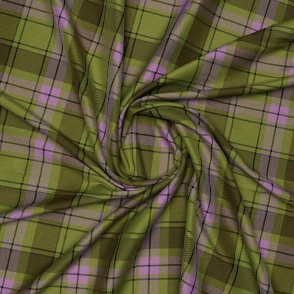 Ткани-100 - костюмная ткань в клетку, 99 % полиэстер и 1 % эластан, 6х1,4 м