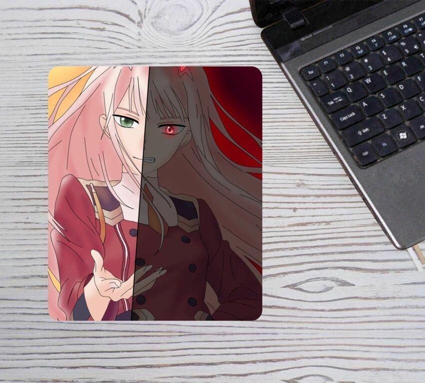 Коврик для мышки игровой 36 на 29 см MIGOM Любимый во Франксе, Darling in the Franxx №3
