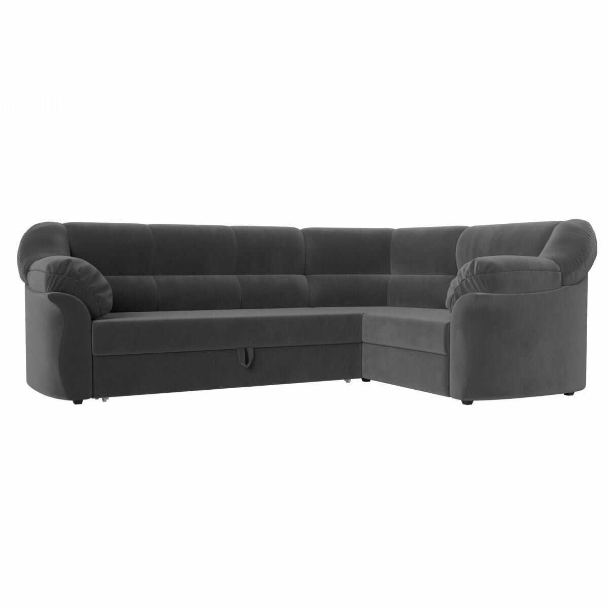 Диван угловой Карнелла правый угол, Велюр, Модель 109582