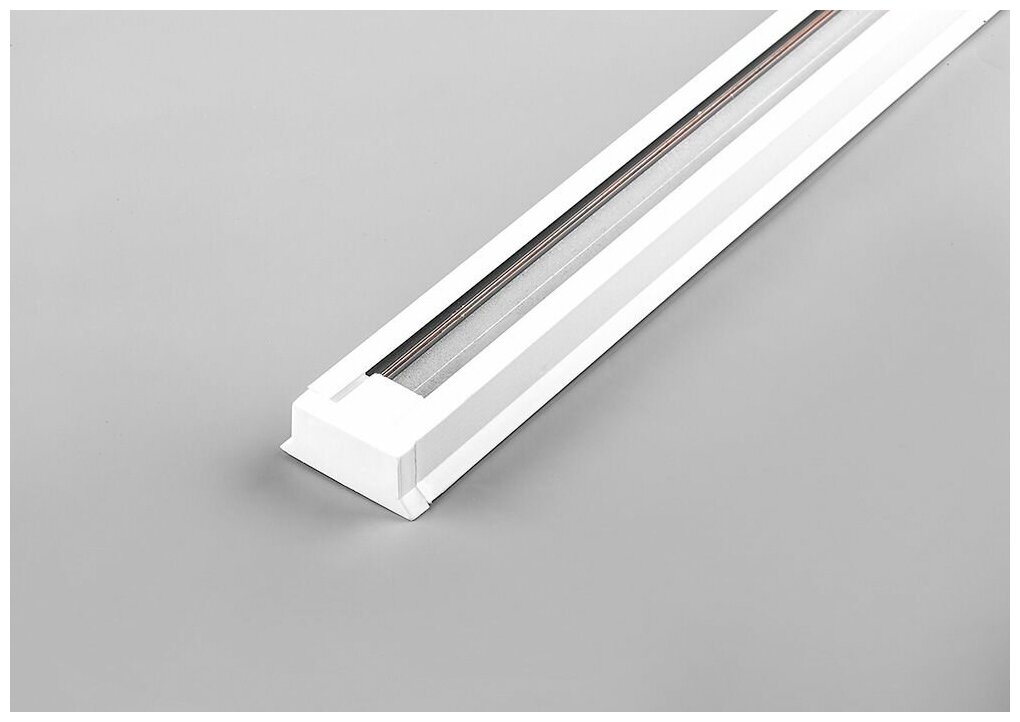 Шинопровод для трековых светильников Feron, белый, 1м, токовод, заглушка, крепление, CAB1003 10337 1 .