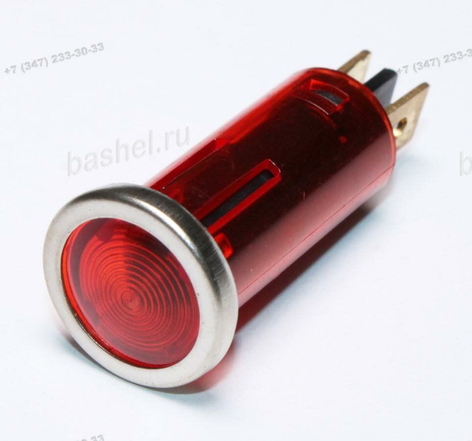 Лампа индикаторная WL-02(red) 12В красная