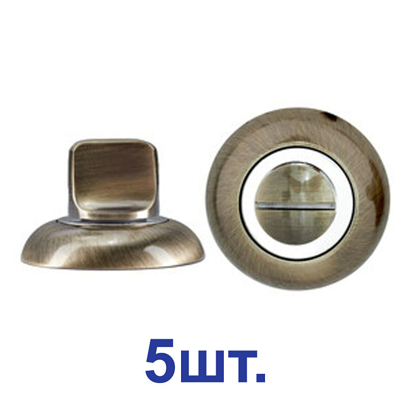 Фиксатор круглая розетка античная бронза (5 шт.)