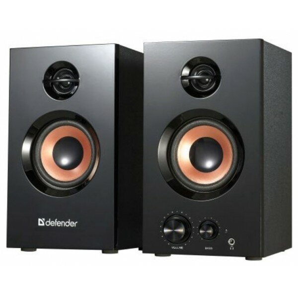 Колонки Defender 2.0 AURORA S20 Дер. корпус, 2*10W, bass treble
