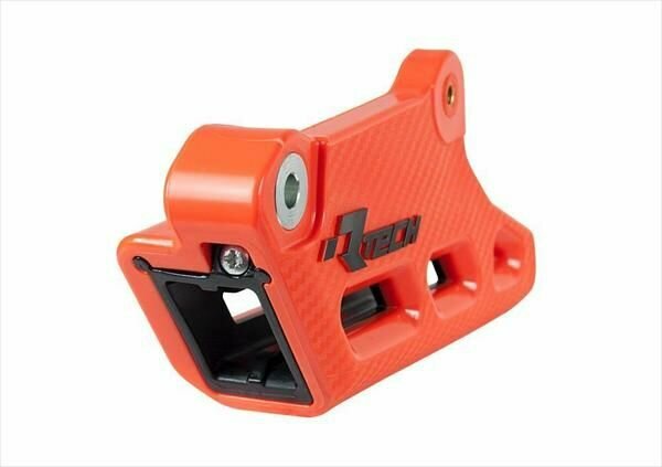 Ловушка цепи R2 WORX со сменными вставками Rtech R-CRUKTMARNR20 KTM SX, SXF, XC-F 125-450 11-20, EXC, EXC-F, XC-W 125-500 12-20 оранжево-черная для мотоцикла