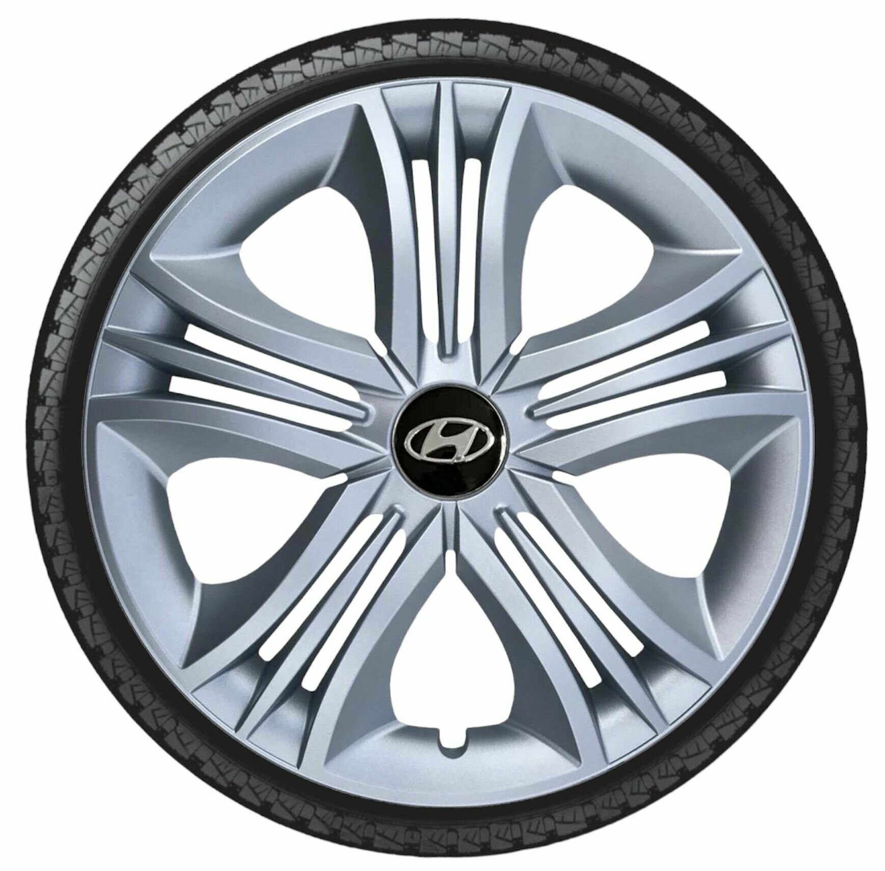 Автомобильные колпаки на диски Jestic ФАН хендай R16", в комплекте 4 колпака