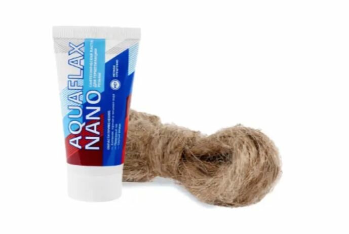 Набор сантехническая паста AquaflaxNano тюбик 270гр+лен 40гр