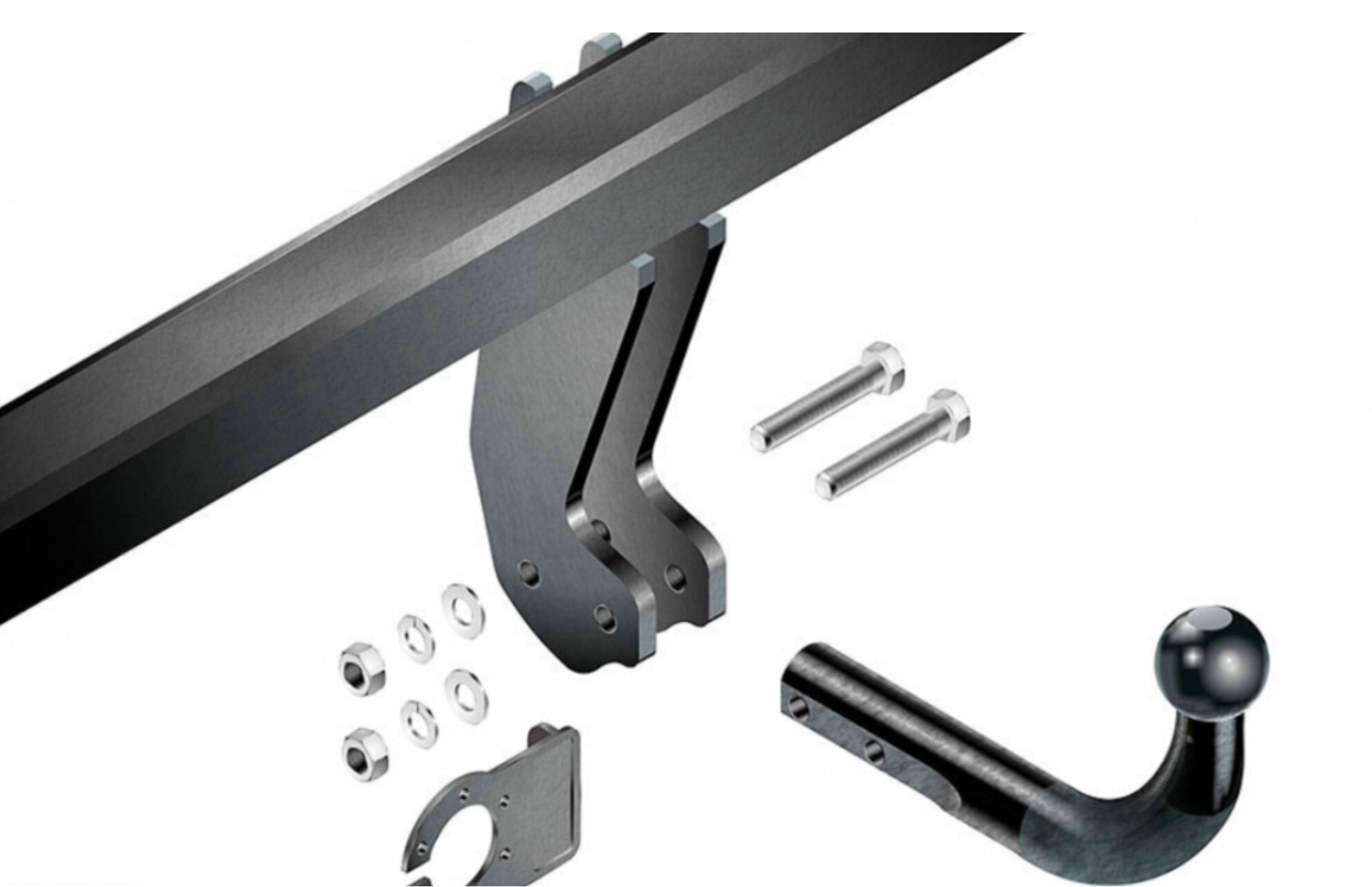 Фаркоп на BMW 7-Series E38 седан 1994-2001 (паспорт и сертификат в комплекте)(без электрики) Steinhof. B-049