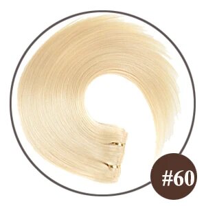 Doreen Hair Европейские волосы шелковистые прямые заколки для наращивания темно-коричневые 7 шт.