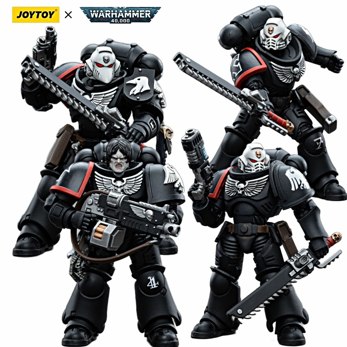 Подвижная фигурка JOYTOY Боевой молот 40K 1:18 Raven Guard Intercessors День Рождества Подарочная модель