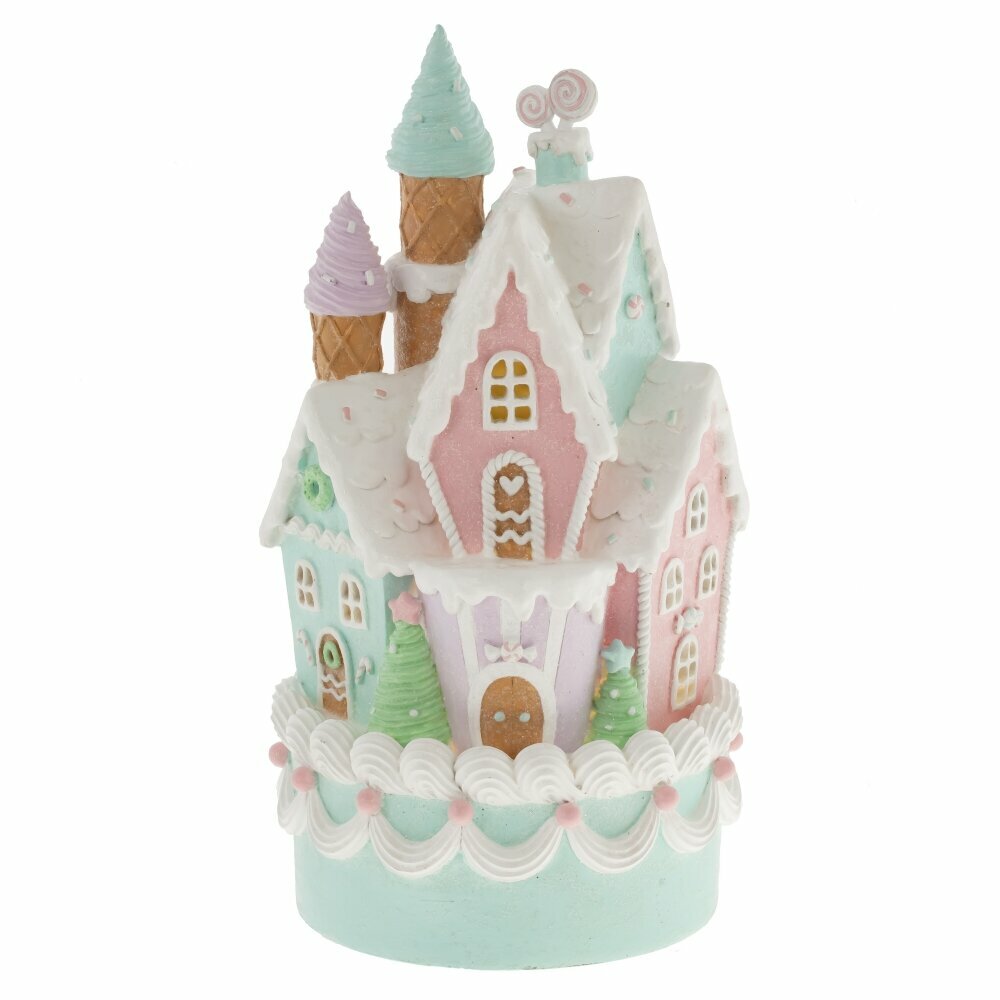 Фигурка с подсветкой Домик-торт (2хAA н/п), 18х18х35 см KSM-805358