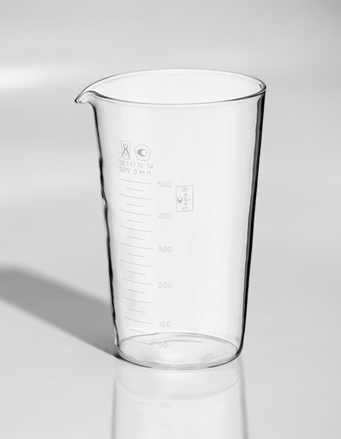 Мензурка ТС ГОСТ-1770-74 HLP-2, 0.5л, 95х95х157мм, стекло
