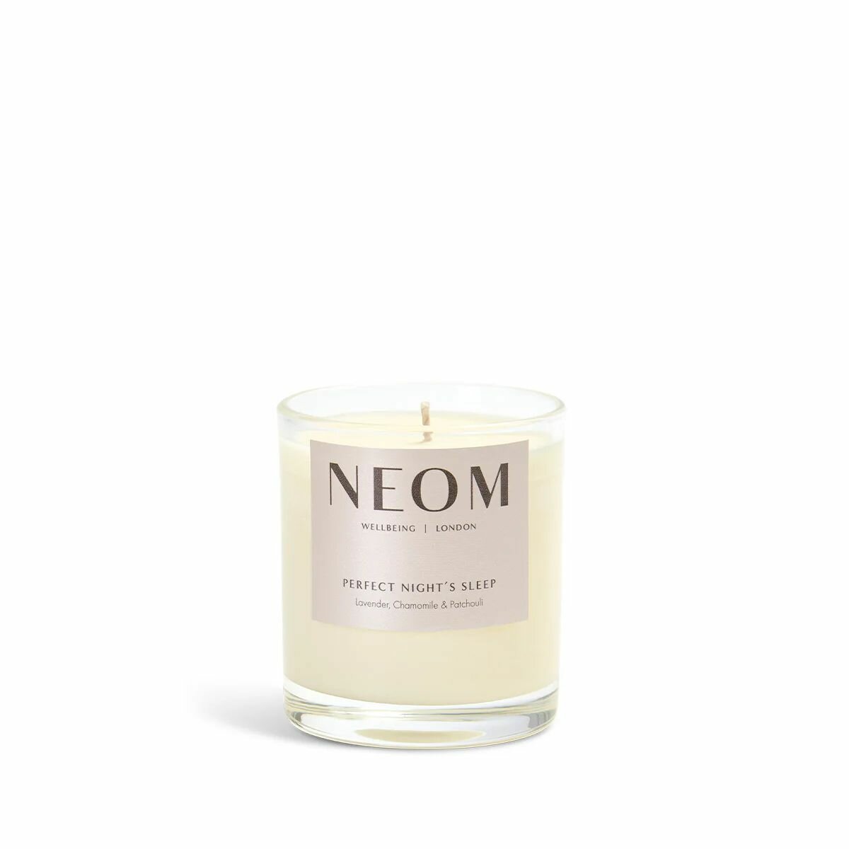 Успокаивающая ароматическая свеча без коробки NEOM Perfect Night's Sleep lavender, Chamomile & Patchouli 185g