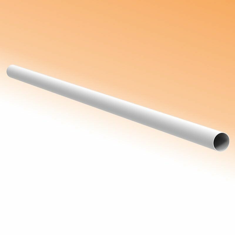 Труба без фланцев 1м BOXFORCAM белая для крепления камер видеонаблюдения, видеокамер