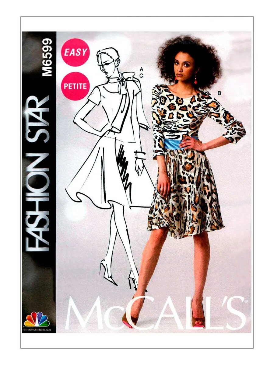 Выкройка McCall's №6599 Платье
