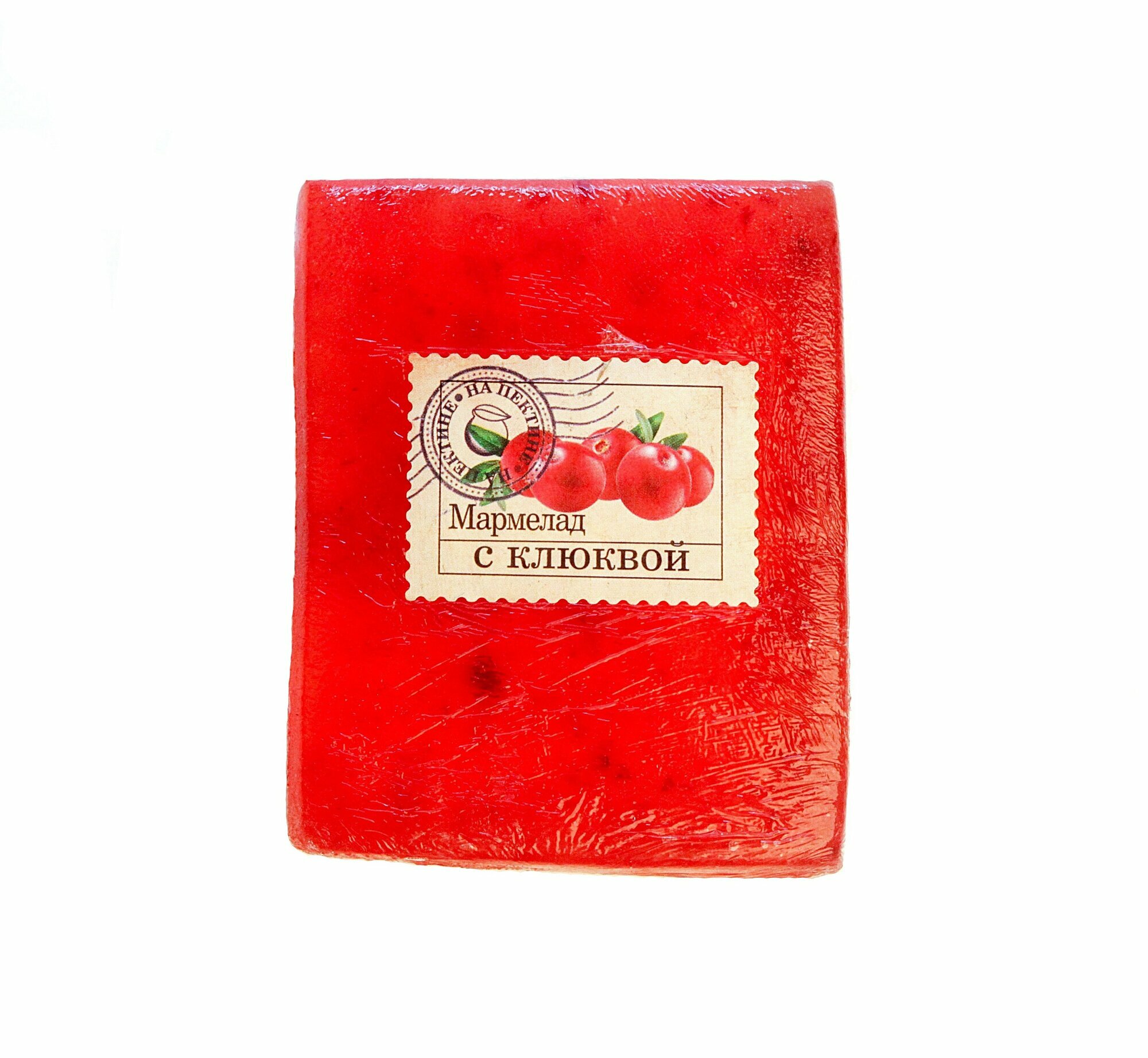 Мармелад клюква "Экоферма Ого-Род", на пектине, натуральный, 200 грамм