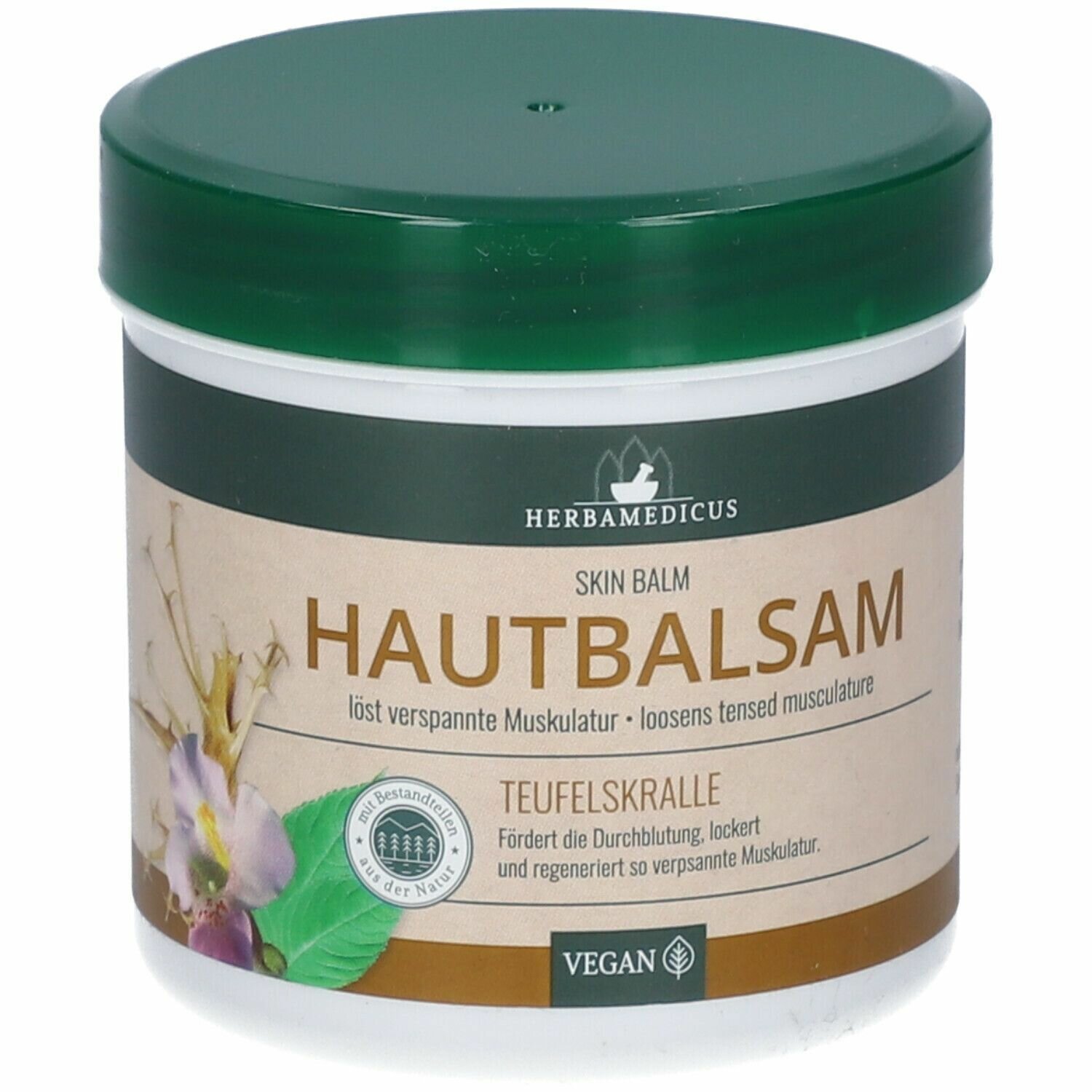 Herbamedicus Бальзам Teufelskralle для расслабления мыщц с экстрактом трав, 250 мл (из Финляндии)