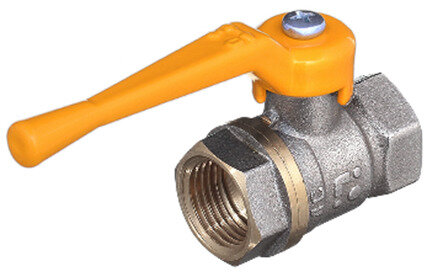 Кран шаровой никель Ду20 ГАЗ г/г рычаг А10 11Б27п, БАЗ (50)