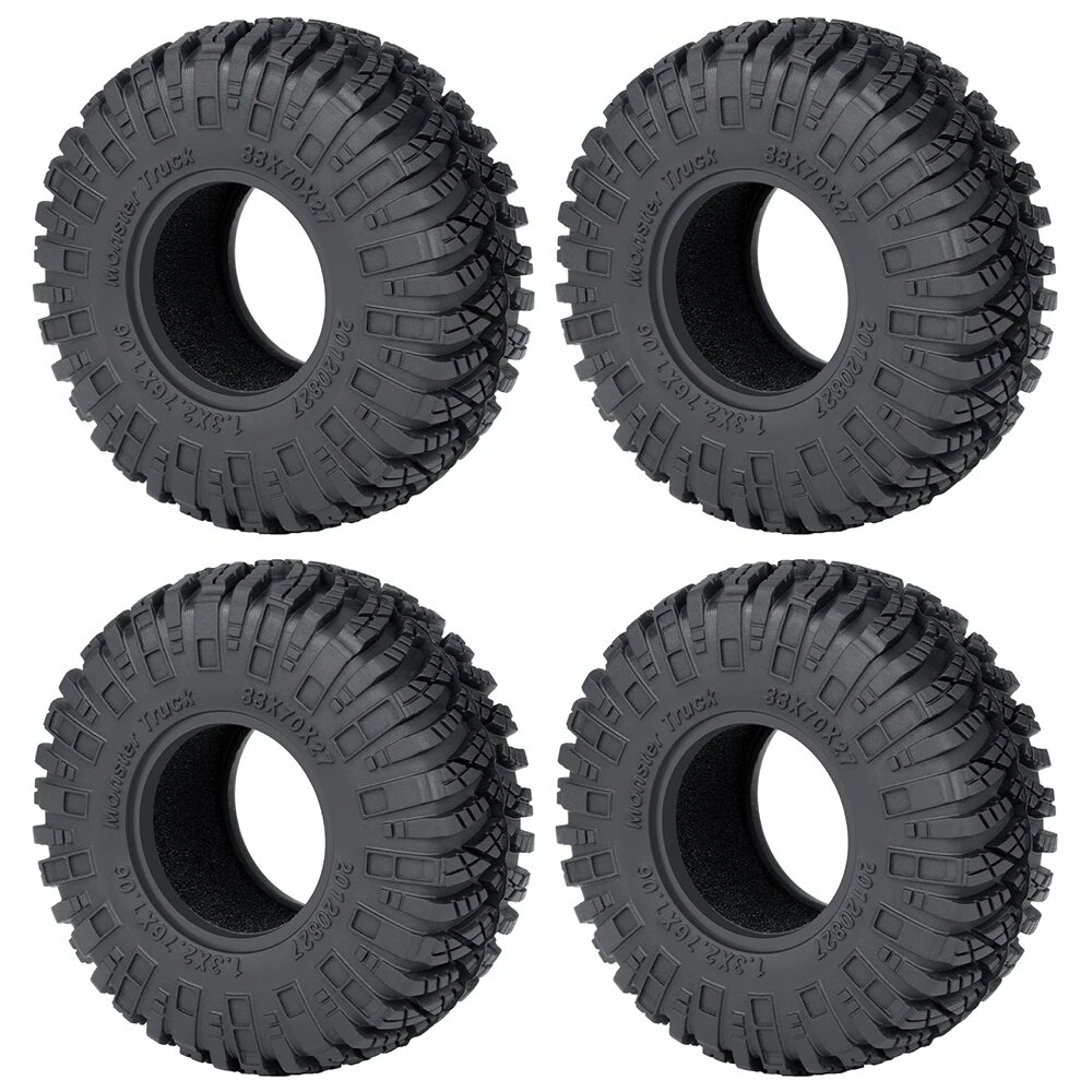 Колеса YEAHRUN 1.3" черные Type B Tires для RC