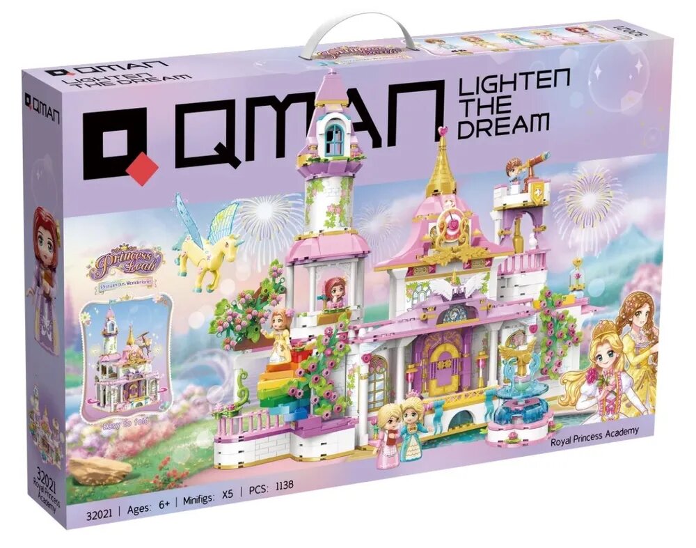 Конструктор Qman Королевская академия принцесс 1138 дет 6+ 32021