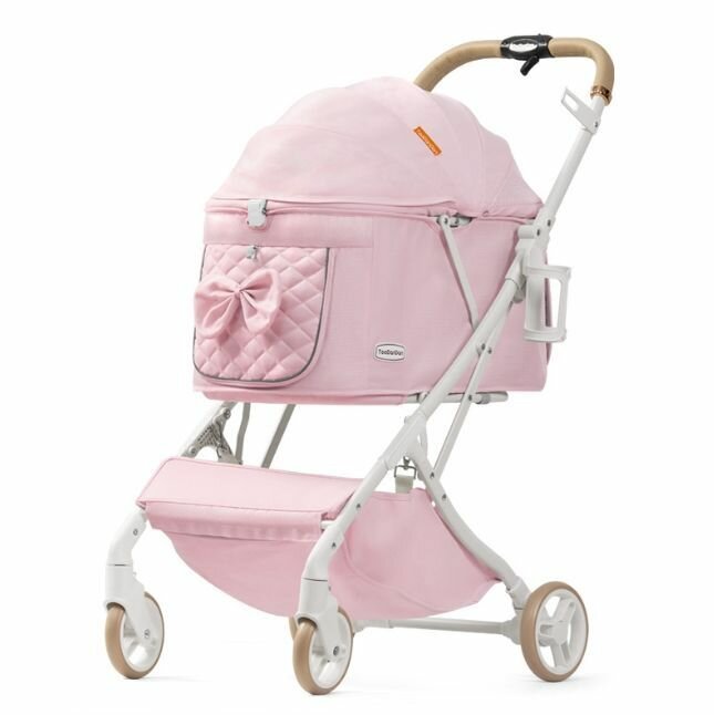 Коляска прогулочная для собак и кошек, kyut, для мелких и средних пород (до 20 кг), складной, съемный