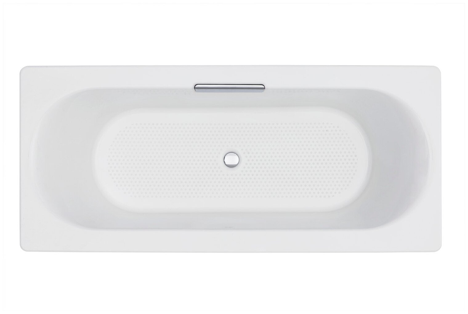 Ванна чугунная Jacob Delafon Volute 170х80 E6D901-0, с щелевым отверстием под перелив, с антискольжением (оригинал)