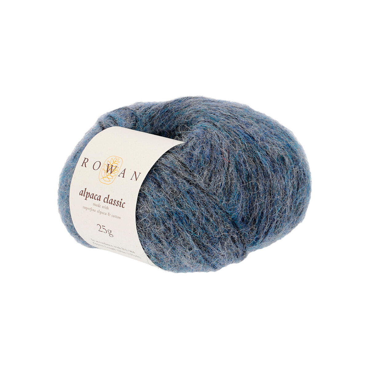 Alpaca Classic /Альпака Классик/ пряжа Rowan, 9802214 (105, *, coastal melange (меланж прибрежный), синий)