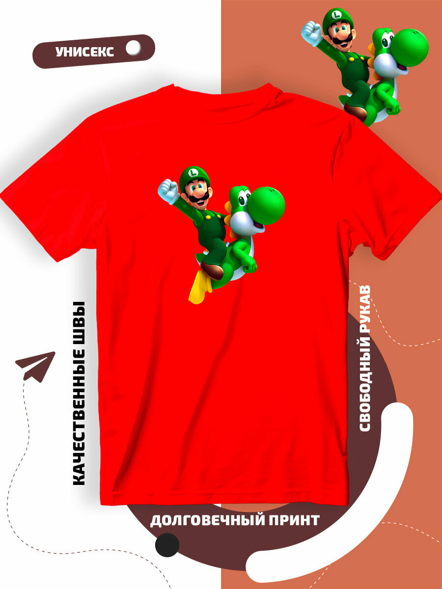 Футболка Супер Марио Луиджи Luigi
