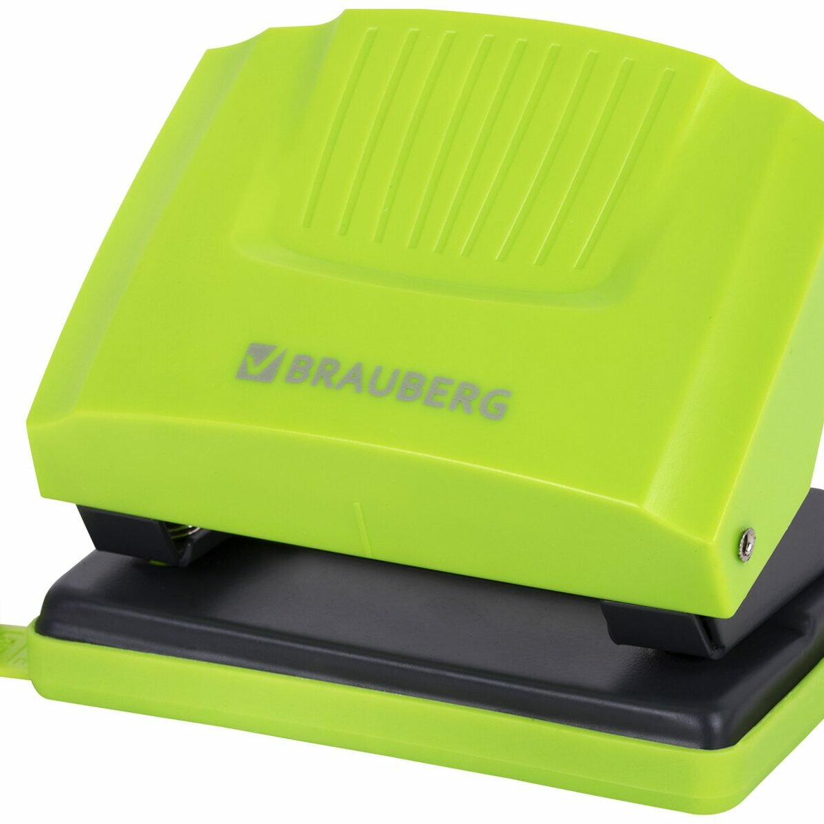 Дырокол Brauberg Super, до 20 листов, зелено-черный (272743), 72шт.