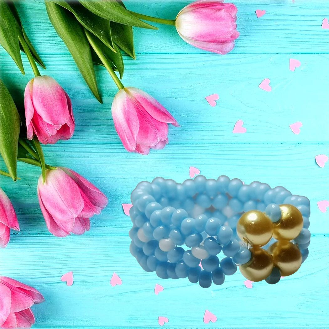 Кольцо плетеное, жемчуг имитация