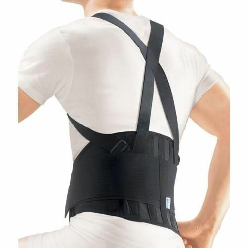 Поясничный корсет с фиксирующими ремнями IBS-3006 Orlett, разм: S, Черн