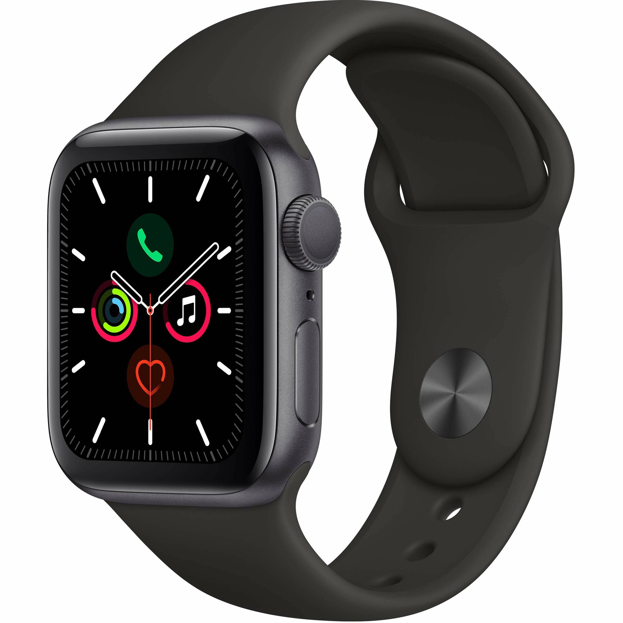 Ремешок силиконовый Black Sport Band (Черный) Apple Watch 44mm (42mm; 45mm) MTPL2ZM/A