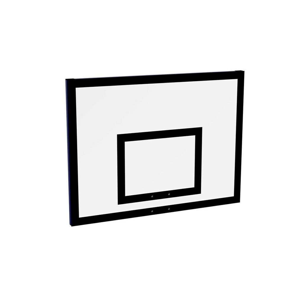 ZAVODSPORTA Щит баскетбольный тренировочный (фанера 15 мм, металлокаркас) 900х1200 мм ZAVODSPORTA белый с черной разметкой