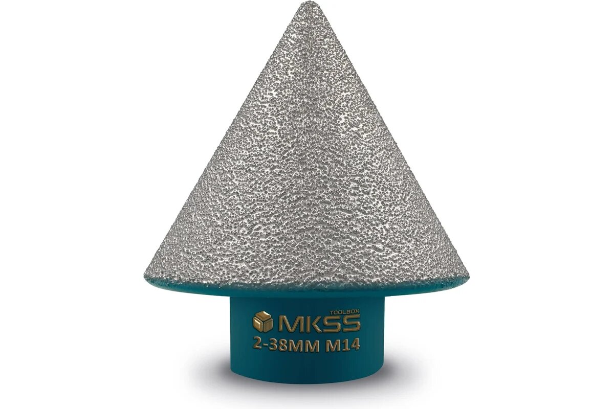 MKSS Toolbox Алмазная конусная фреза 2x38 мм М14 FA0238 для точной обработки материалов
