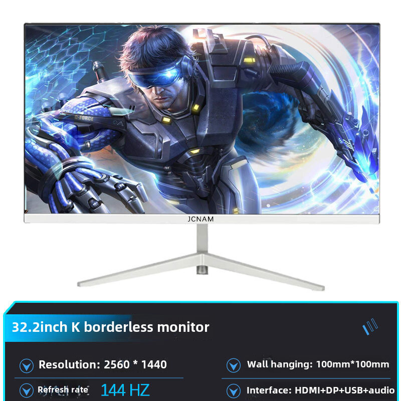 Игровой монитор jcnAm P238A01 32" 2,5К-144 Гц, изогнутый экран, светодиодная подсветка