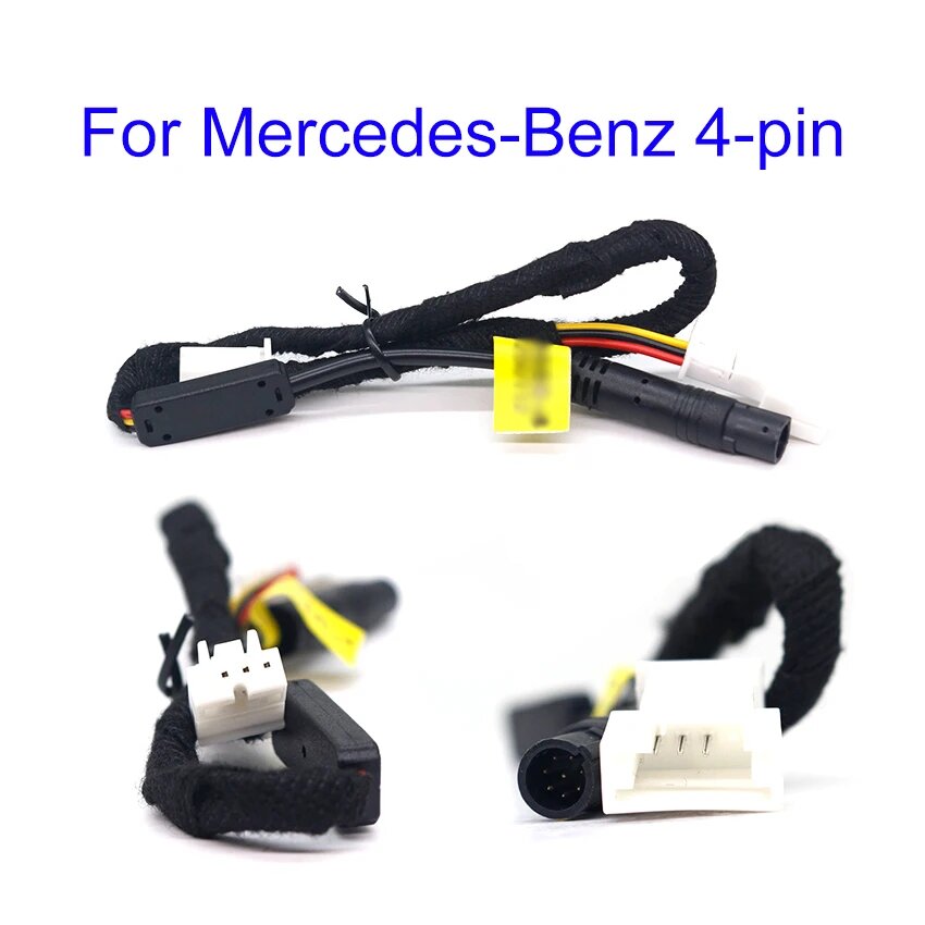 Автомобильный видеорегистратор, кабель питания Plug and Play для Mercedes, простой в 4-pin cable